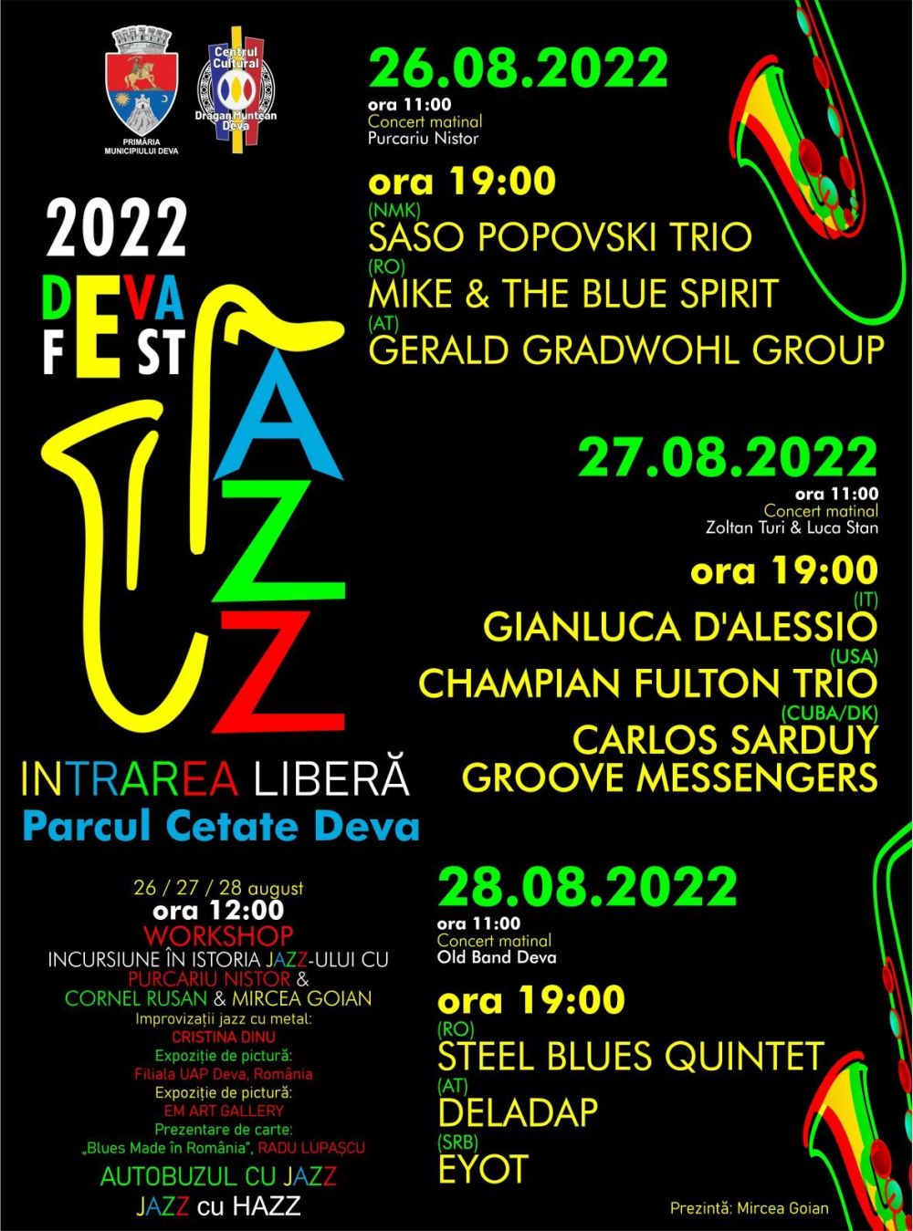 Artiști din opt țări, la Deva Jazz Fest 2022 - Hunedoreanul